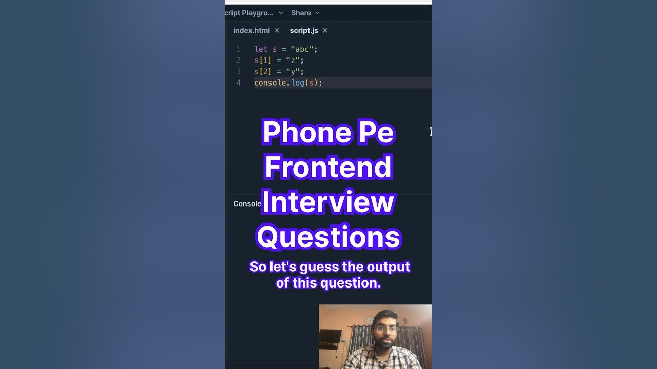 Phonepe Frontend interview questions #shorts #javascript #react #coding - YouTube