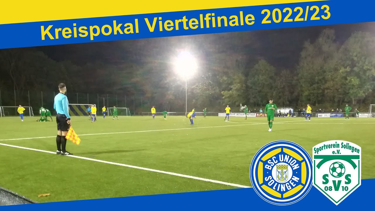BSC Union Solingen - SV Solingen Highlights | Kreispokal Viertelfinale ...