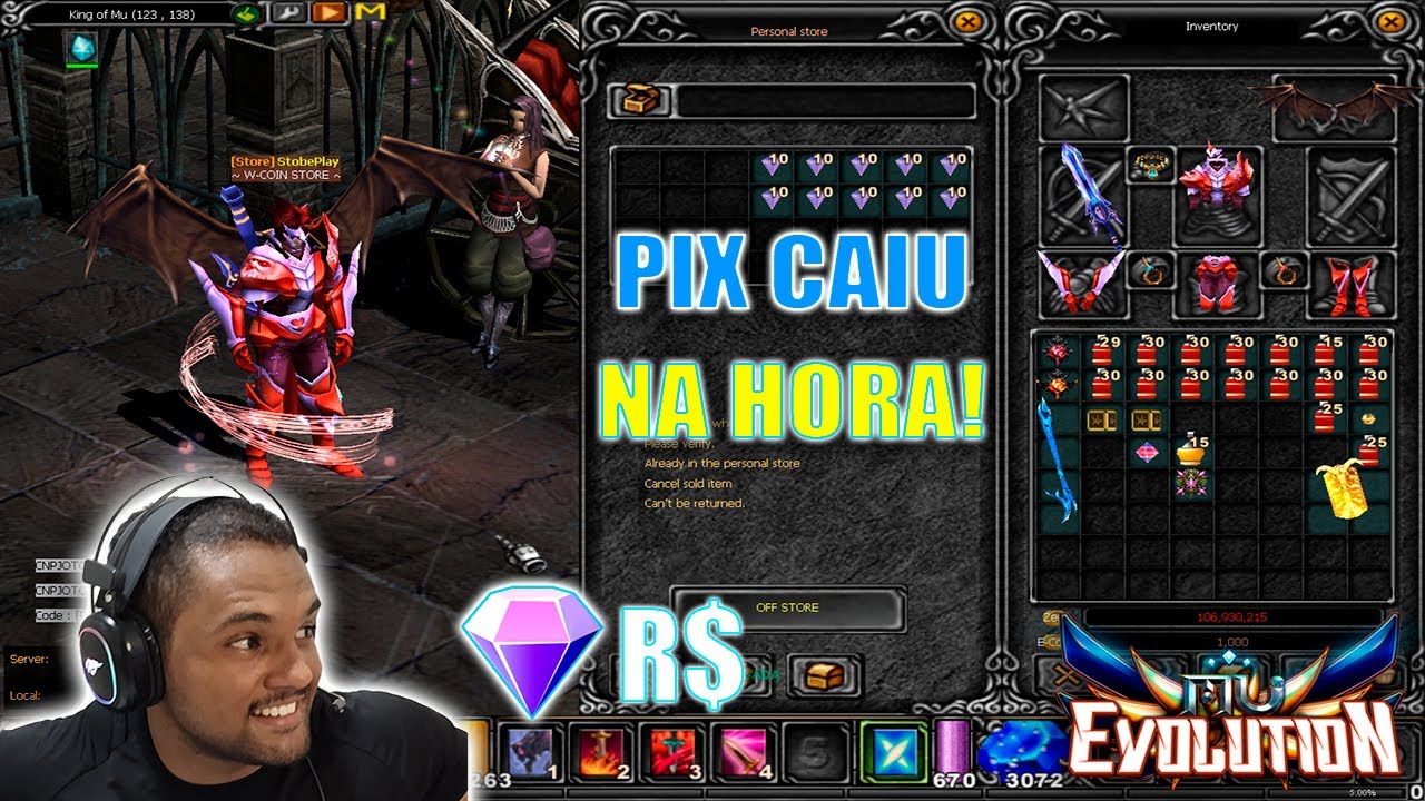Mu Evolution , VENDI 100 BLESS POR 50R$ DIRETAMENTE NO SITE! - YouTube