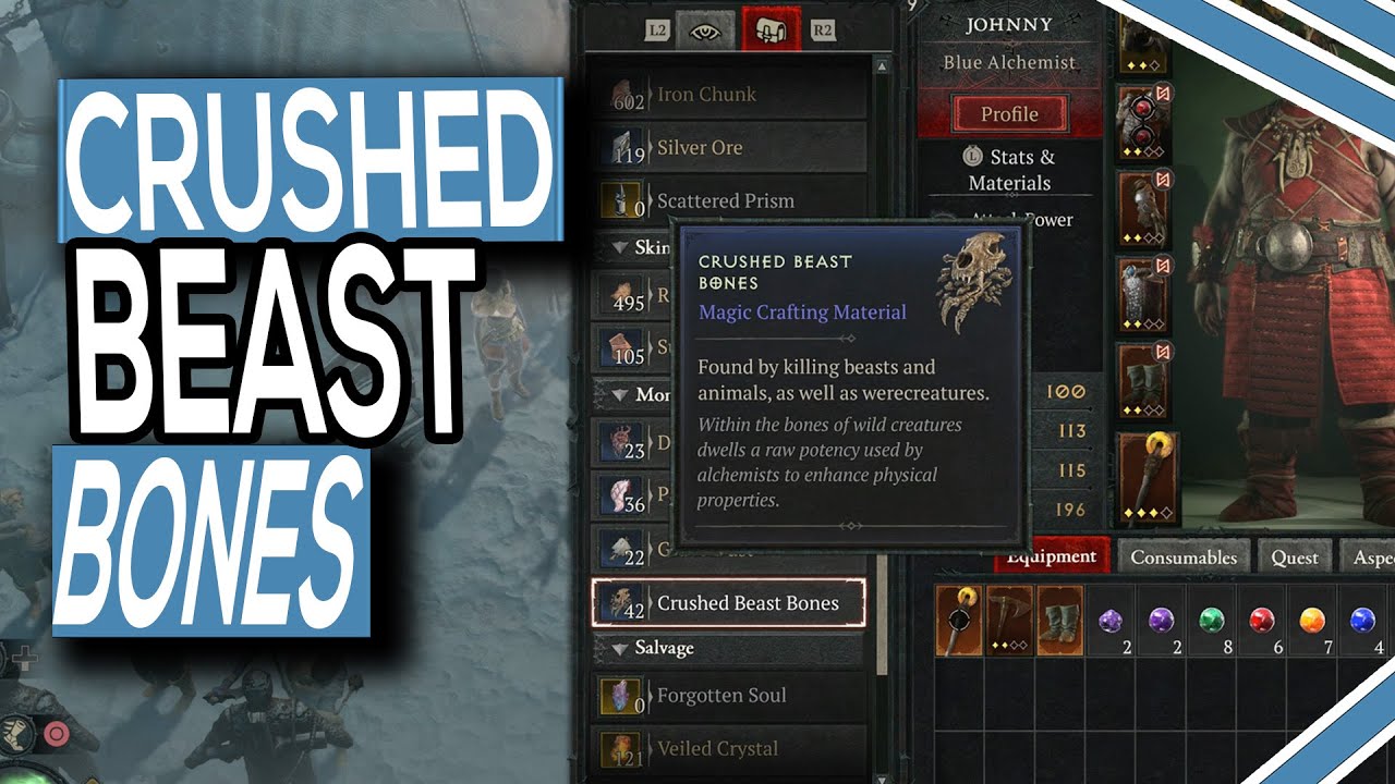 Where To Find Beast Bones In Diablo 4 - YouTube