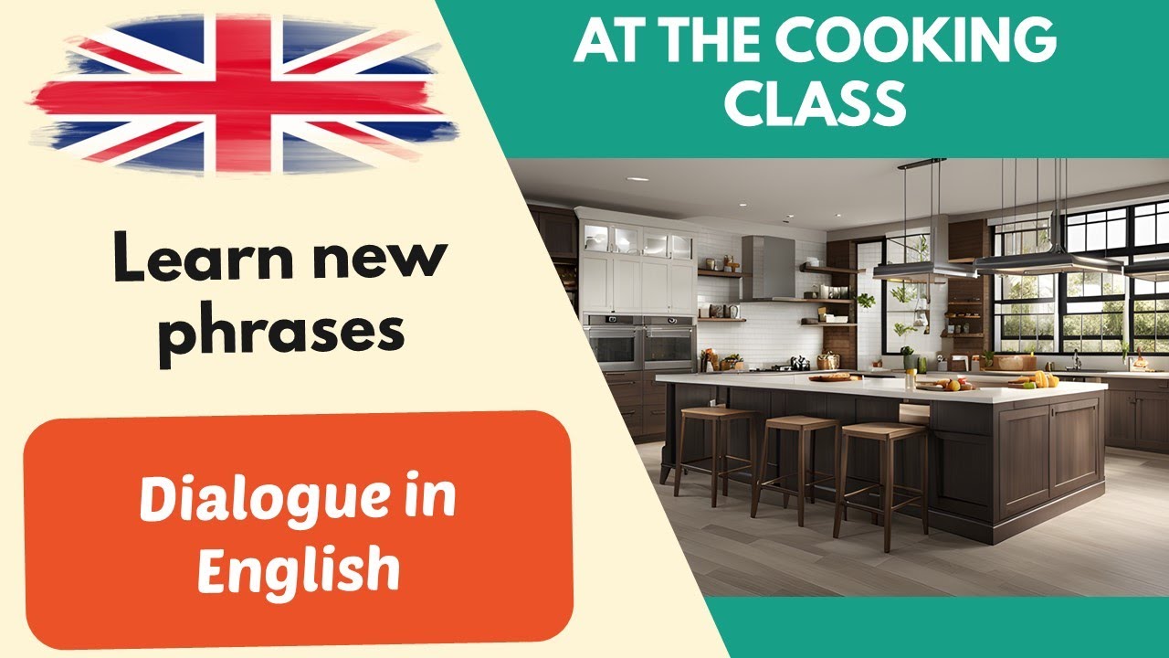 At the Cooking Class, Simple dialogue, English conversation for ...
