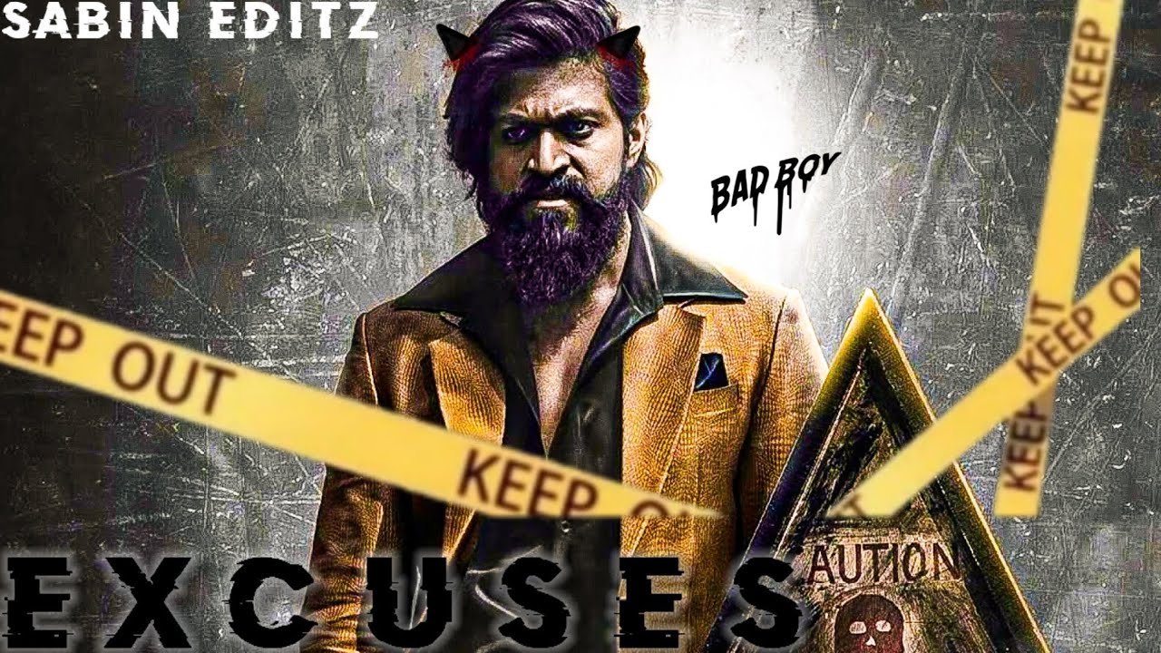 EXCUSES x ROCKEY BHAI EDIT || RICKEY BHAI EDIT WHATSAPP STATUS || SABIN EDITZ - YouTube