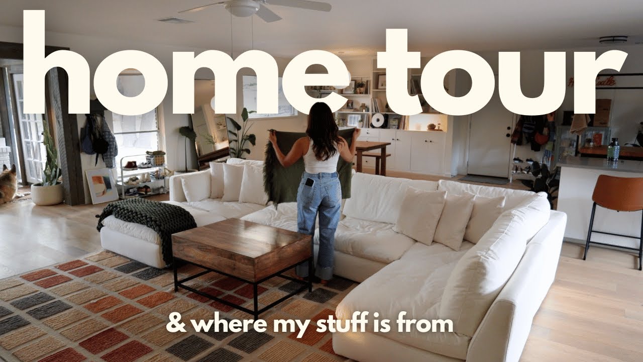 HOME TOUR! + telling you where all my stuff is from - YouTube