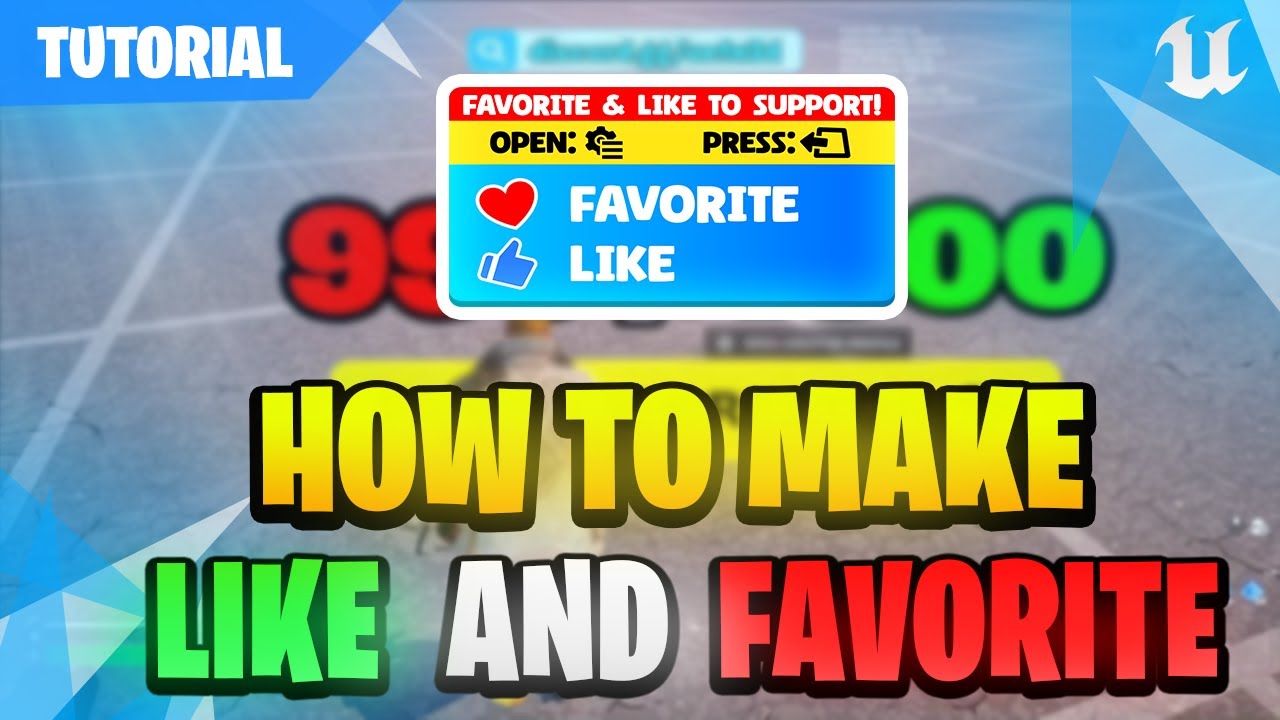 UEFN TUTORIAL | How To Make LIKE AND FAVORITE - YouTube