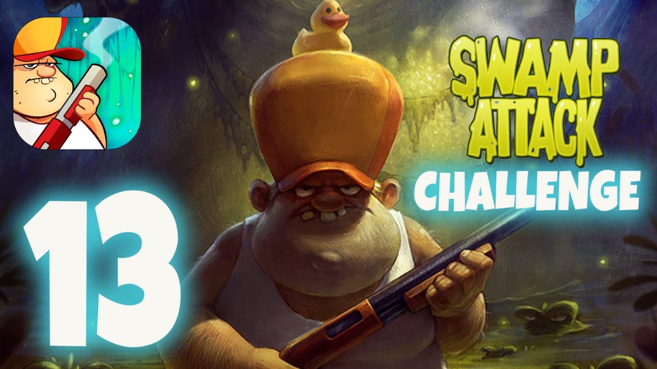Swamp Attack - Gameplay Walkthrough Episode #13 - Challenge Levels 16 ...