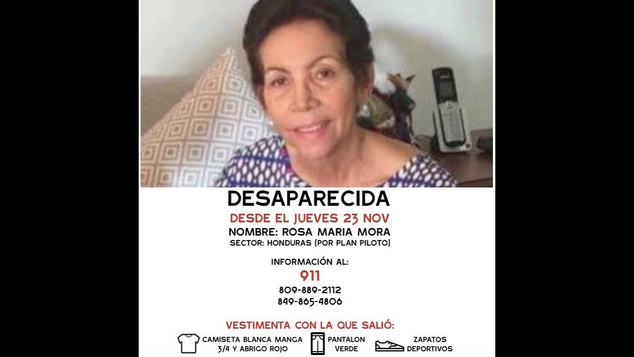 Solicitamos difundir esta información para encontrar a la Sra. Rosa ...