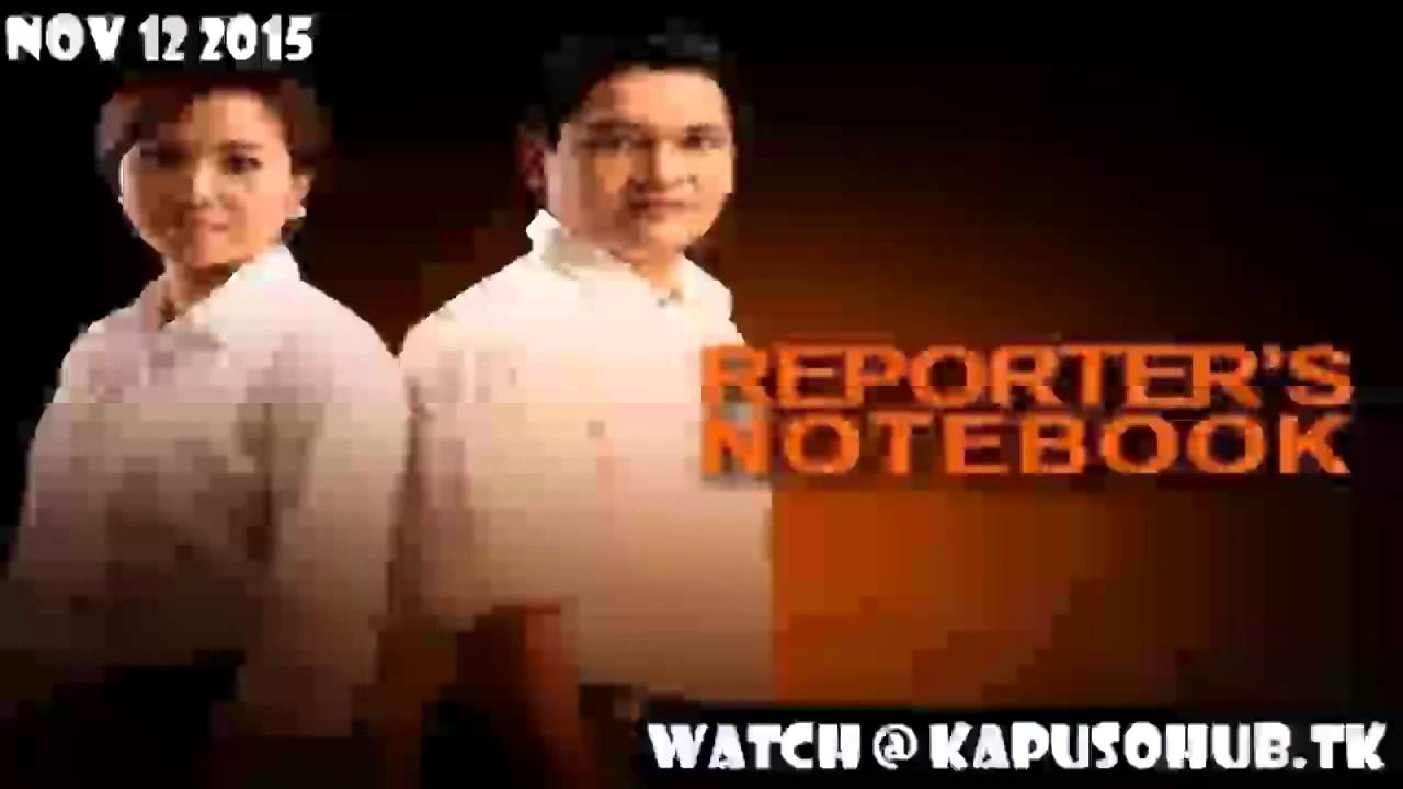 Reporter's Notebook NOVEMBER 12 2015 - YouTube