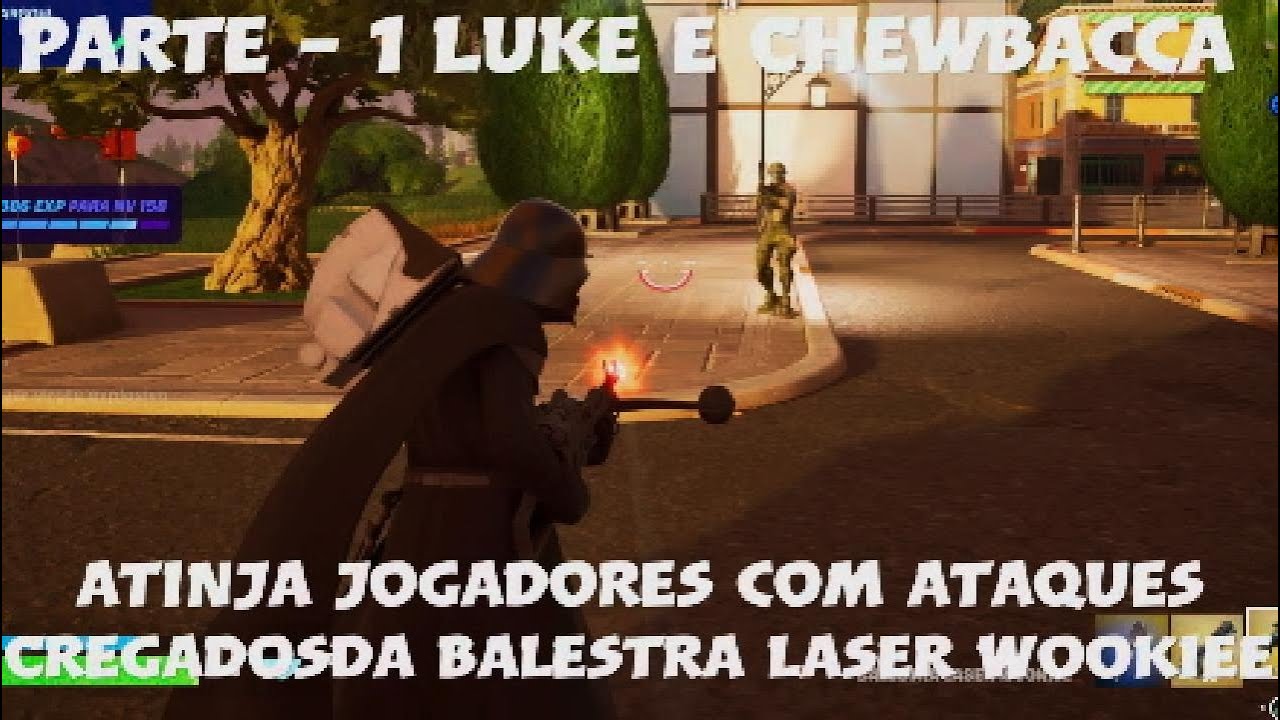 Elimine oponentes com a Blaster Laser Wookieeou uma arma de corpo a ...