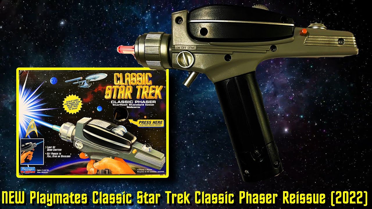 NEW! Playmates Classic STAR TREK "Classic Phaser" Reissue (2022) - YouTube