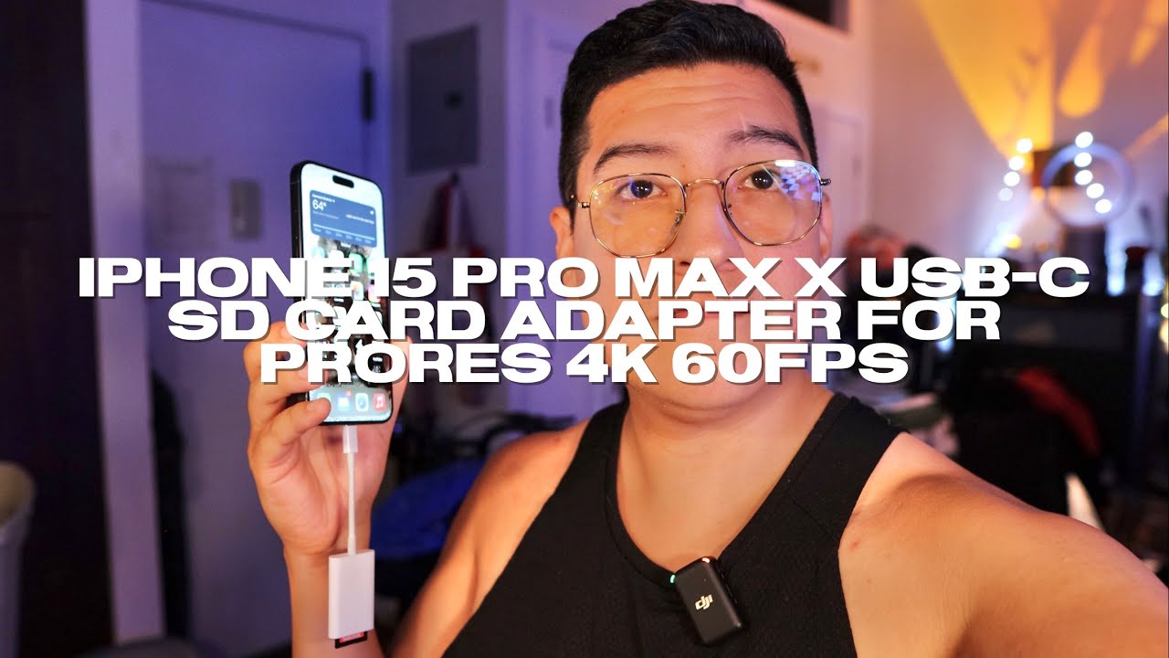 iPhone 15 Pro Max USB-C SD Card Adapter - YouTube