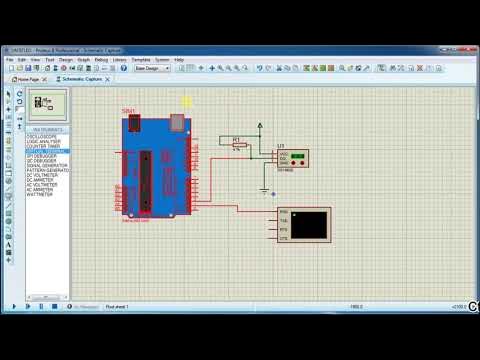 Waterproof Temperature sensor DS18B20 Simulation with arduino Proteus - YouTube