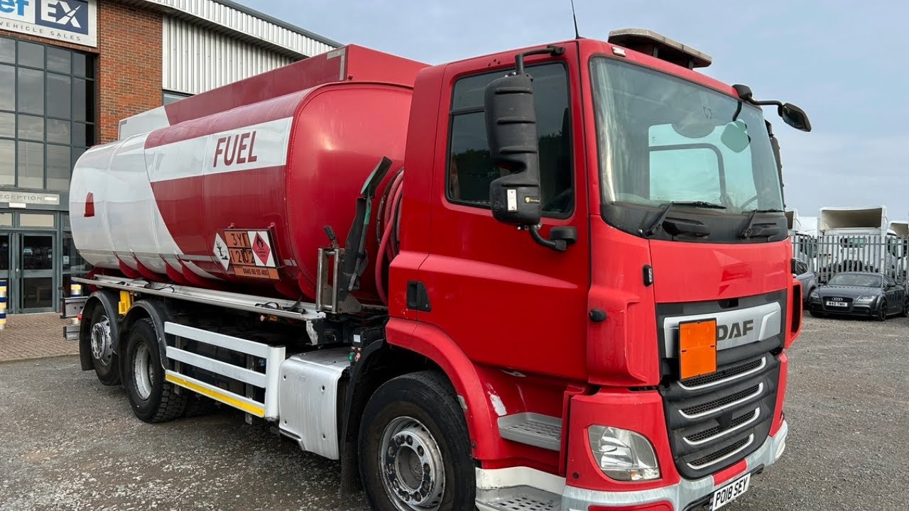 DAF FAN CF370 26 TONNE FUEL TANKER 2018 - PO18 SEY - YouTube