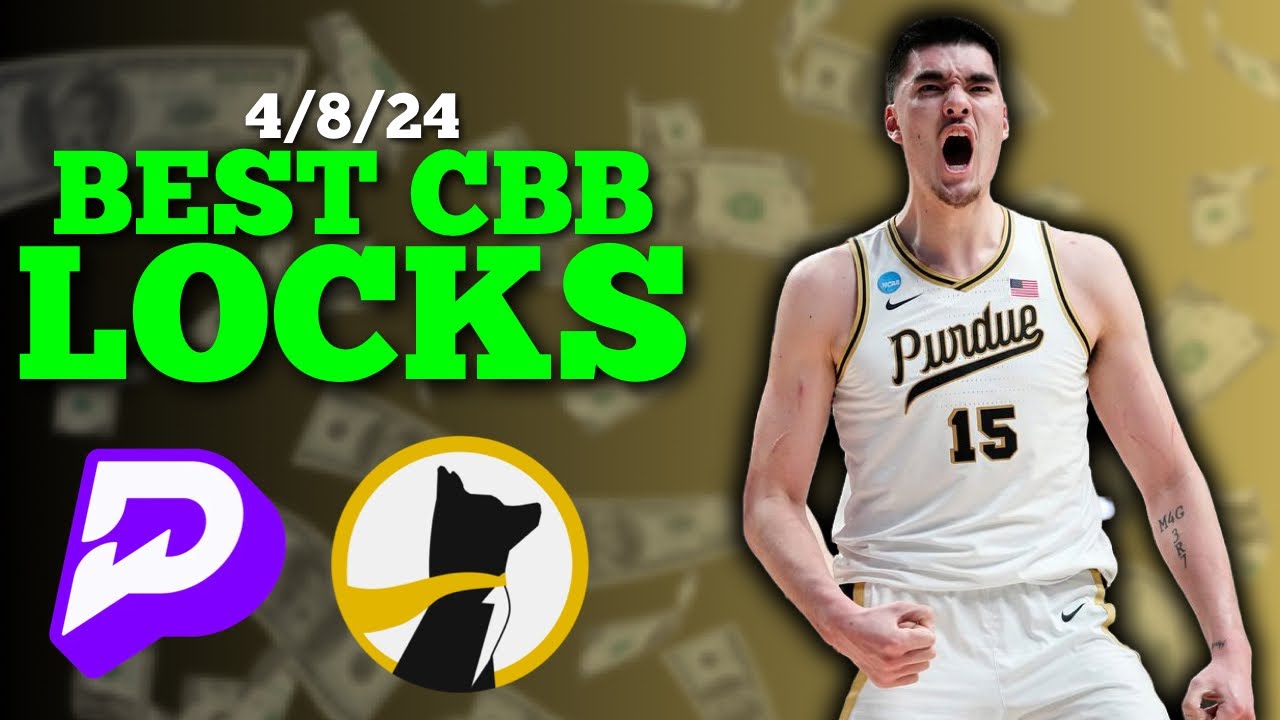 CBB PRIZEPICKS 4/8/24 MONDAY I BEST NATIONAL CHAMPIONSHIP FREE PICKS! # ...