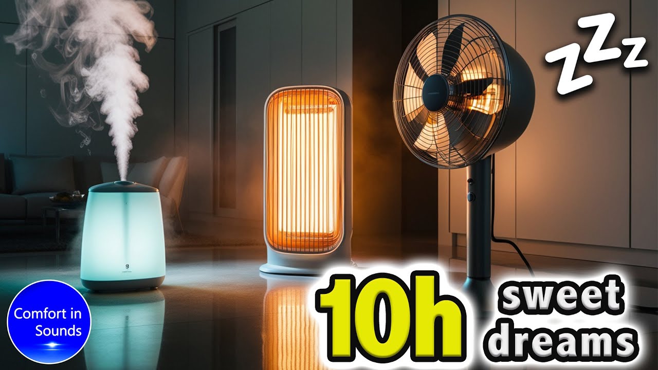 INSTANT RELAXATION with Heater, Fan Sounds and Humidifier ASMR | NO ADS ...