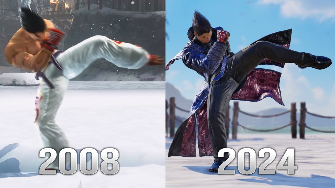Evolution of Kazuya Twin Fang Double Kick Combo (Tekken 6~8) - YouTube