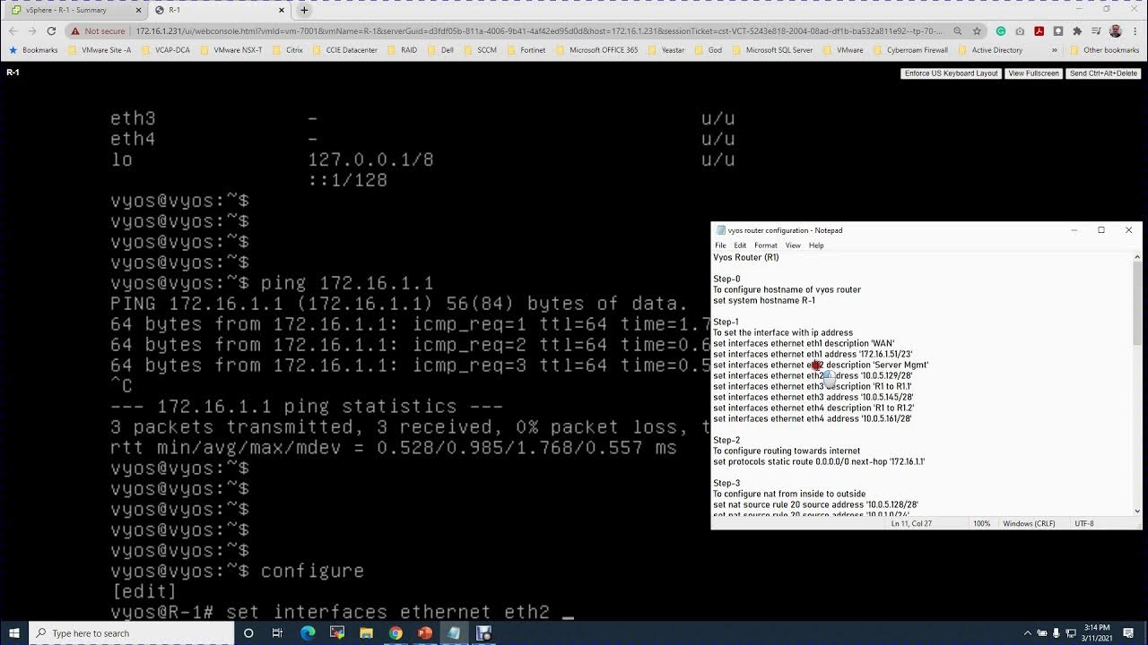 NSX T Vyos Router Installation Part 3 - YouTube