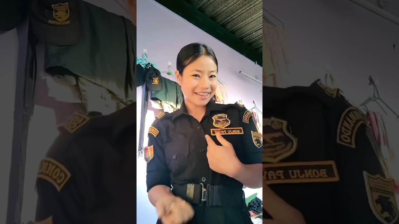 Cute Commando Girl 🥰 Assam Police Reels ️ Assam Commando reels 😻 # ...