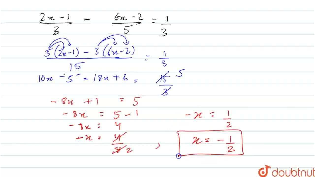 Solve The Following Equations Check Your Result In Each Case 2x 1 3 solve-the-following-equations-check-your-result-in-each-case-2x-1-3