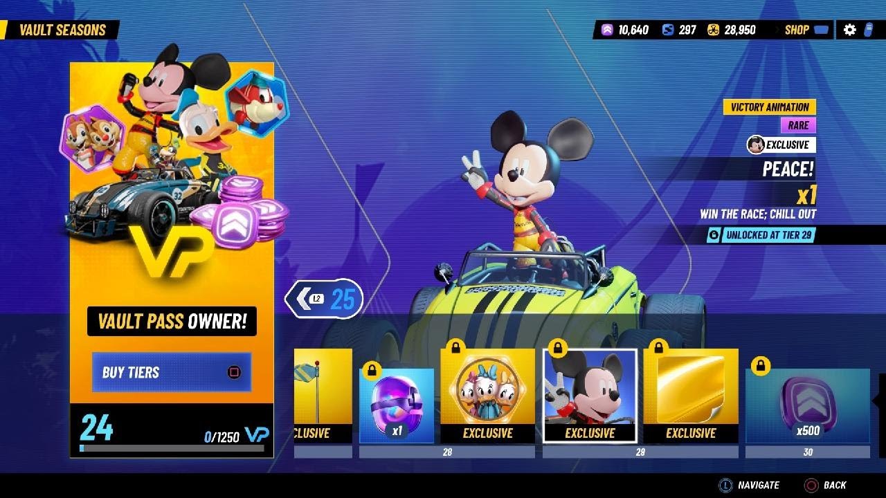 MICKEY AND FRIENDS VAULT PASS REWARDS - Disney Speedstorm - YouTube