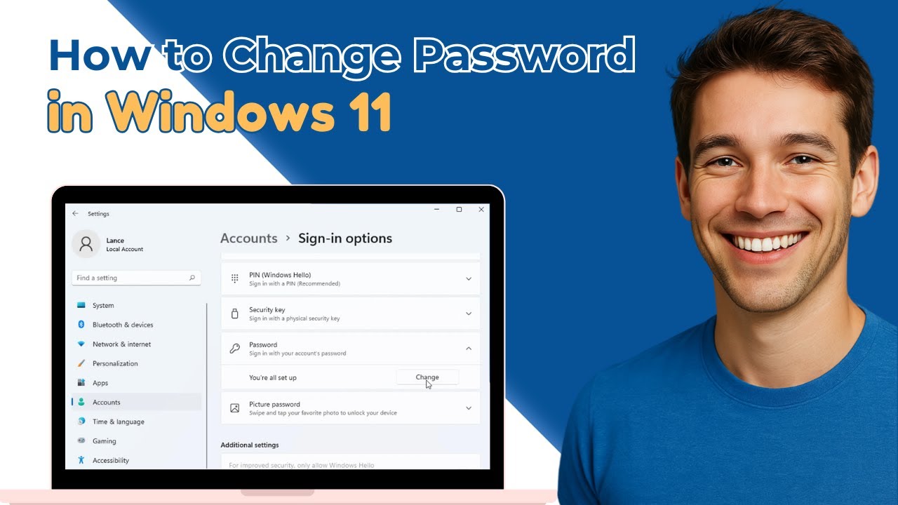How To Change Password In Windows 11 (2025 Update) - YouTube