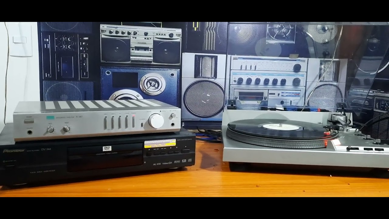 Amplificador sansui A-m7 , testando entrada phono . - YouTube
