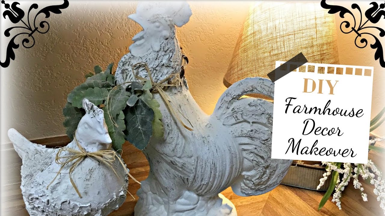 DIY Rooster Kitchen Decor/Trash to Treasure - YouTube