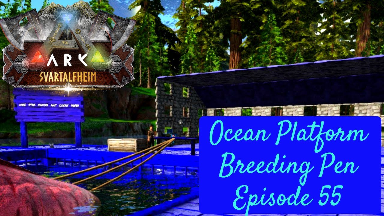 Svartalfheim; Building a Very Simple Breeding Pen for Water Tames!- ARK ...