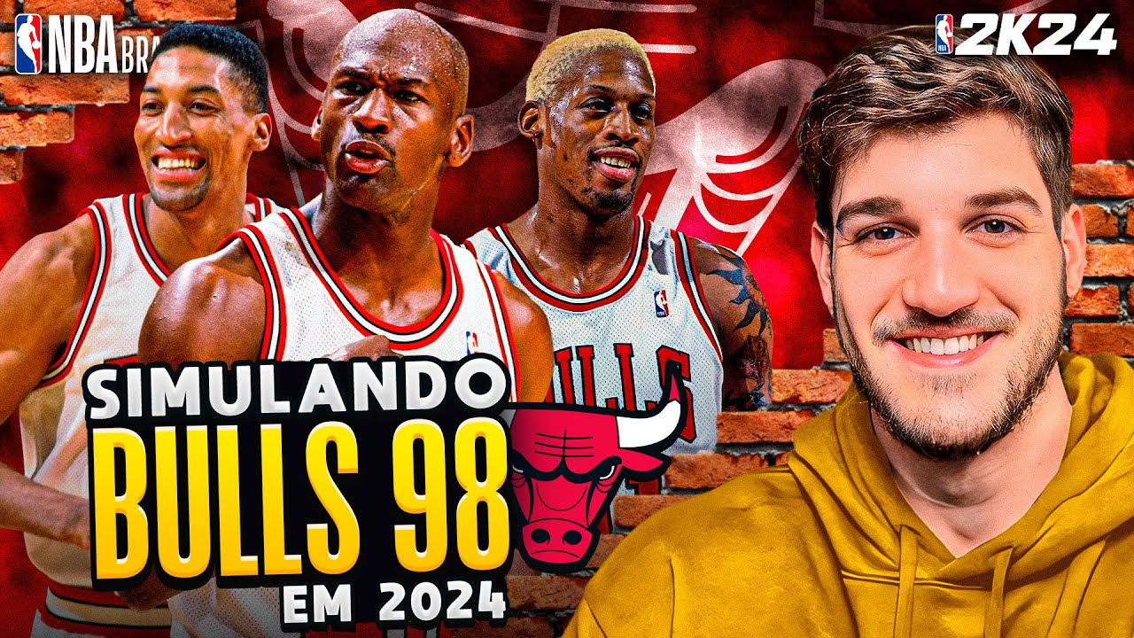 SIMULANDO OS BULLS DE 98 EM 2024 NO NBA 2K | CAIO REAGE AO VIVO - YouTube