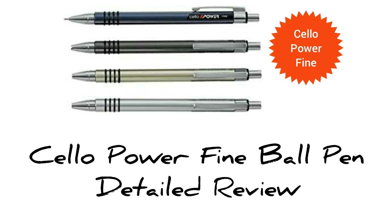 Cello Power Fine Ball Pen || Detailed Review @CelloWorldindia - YouTube