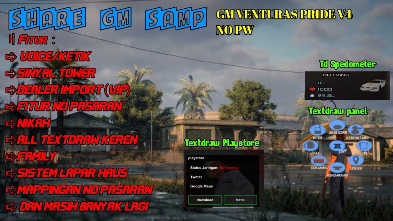 [SHARE] Gamemode Venturas Pride Remake V4 SUPP ALL HOSTING | GTA SAMP ...