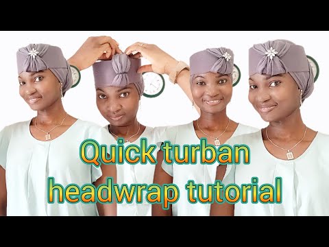 Step-by-step turban headwrap tutorial #how #youtube #womenfashion #headwrap #turban #beautiful 