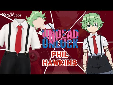 【SanyMuCos】Undead Unluck Phil Hawkins Cosplay Costume Plus Size Detail Show