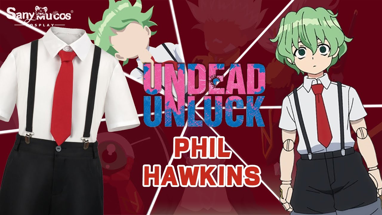 【SanyMuCos】Undead Unluck Phil Hawkins Cosplay Costume Plus Size Detail ...