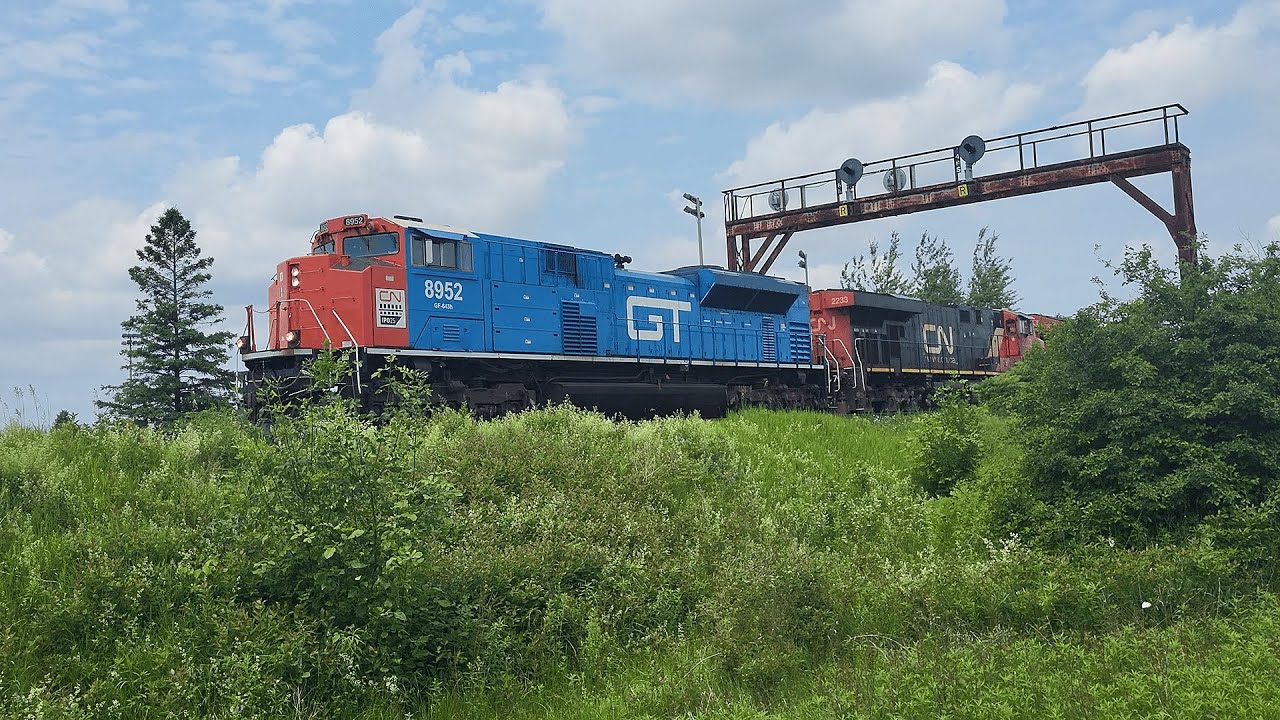 GTW HERITAGE! CN M397 - 8952W at Tansley - June 20, 2024 - YouTube