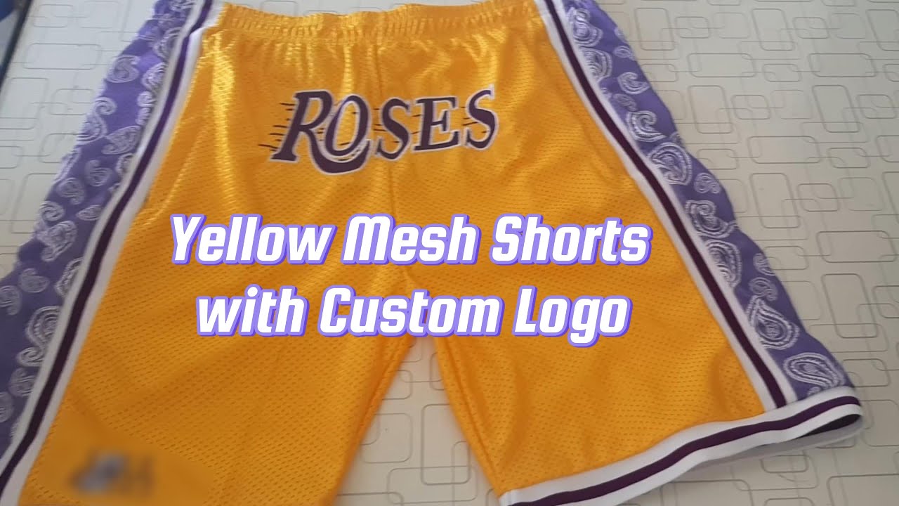🎥 💛 Personalized Yellow Mesh Shorts – Style Meets Comfort! 🎥 - YouTube