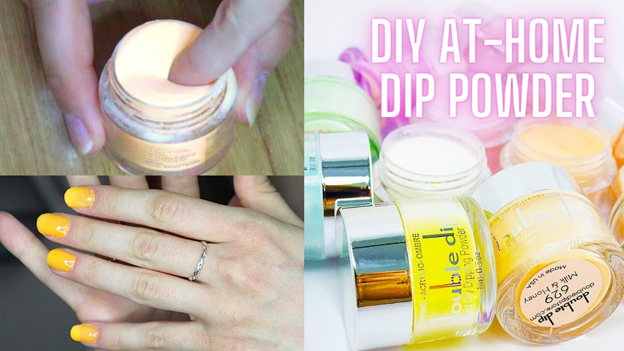 DIP POWDER At Home | Double Dip Powder | - YouTube