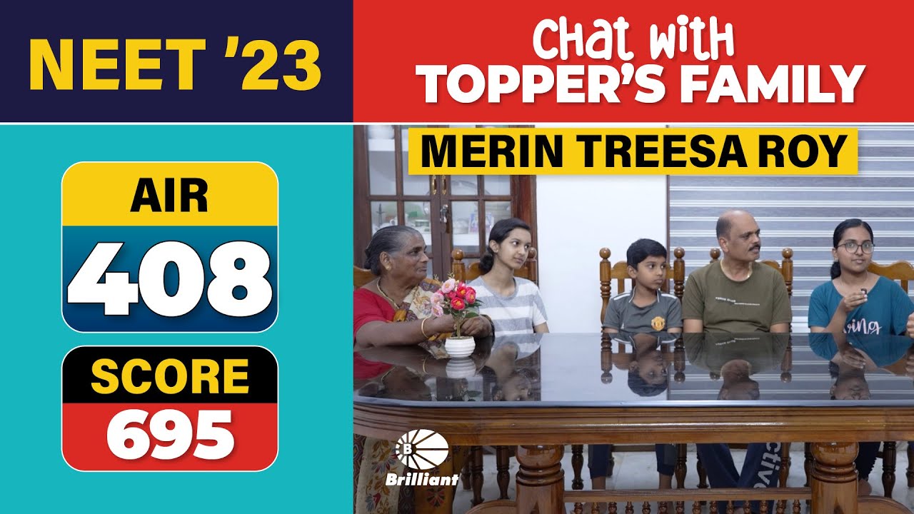 Merin Treesa Roy | Chat With Family | AIR 408 | Score 695 | NEET 2023 ...