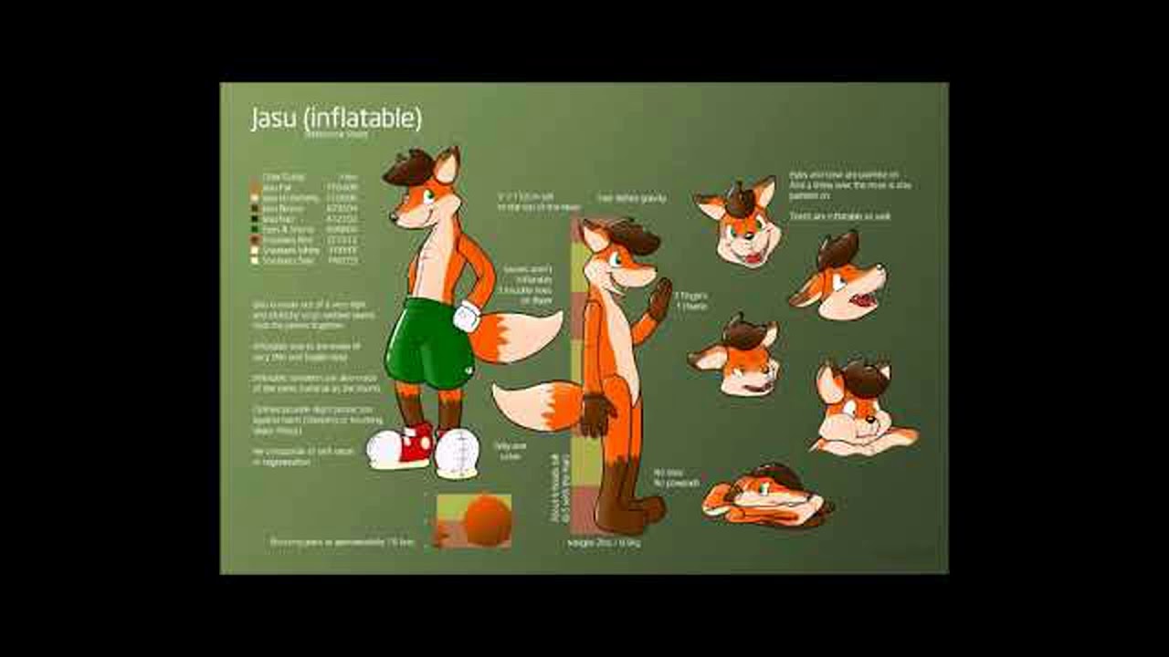 anthro Inflatable fox transformation sub - YouTube
