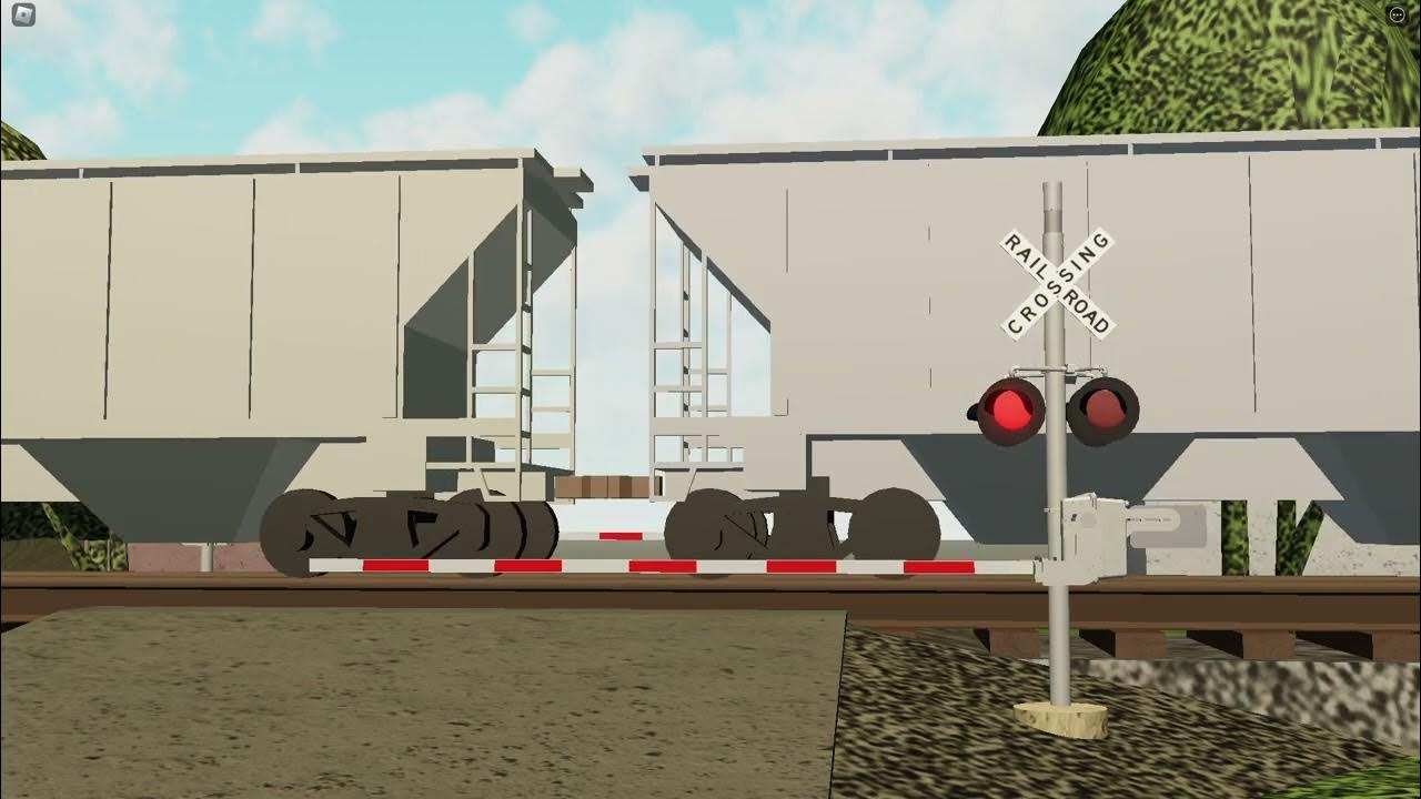 UP 7641 Leads Sand Train North / With Dash 9 | Railroad Crossing - YouTube