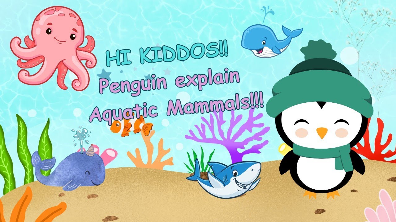 Hi kiddos| let's explore about acquatic mammals 🐬 | with LITTLE FINGERS ...