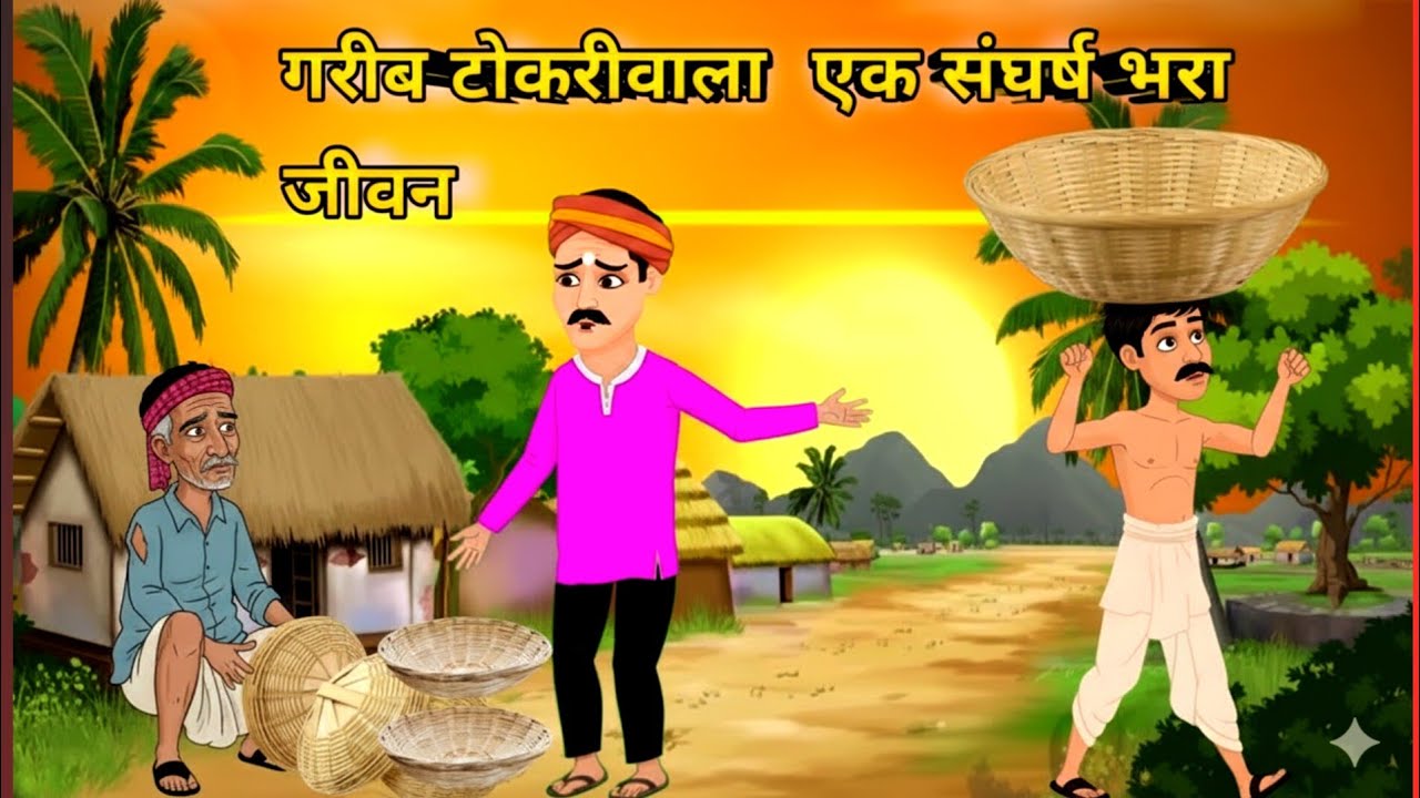 गरीब टोकरीवाला | Hindi kahaniya | tokri wala |tokri wala cartoon - YouTube
