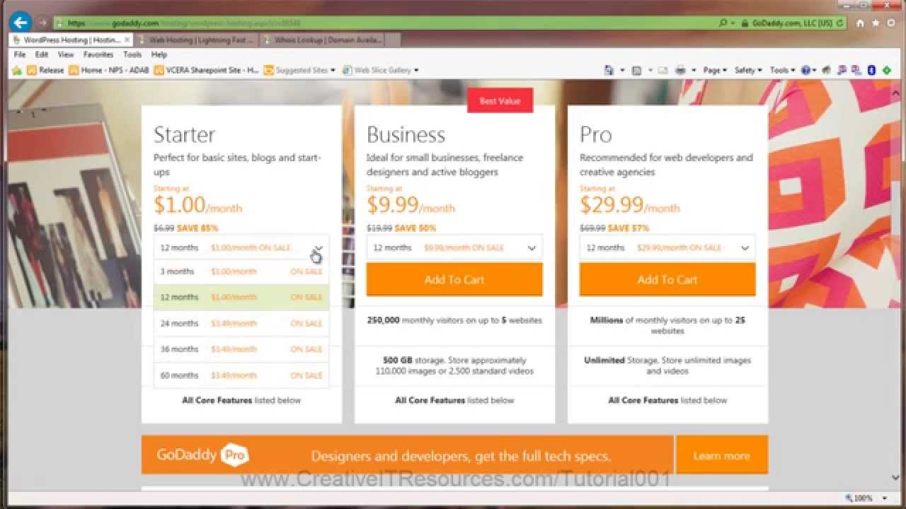 Tutorial 001 Create Godaddy Wordpress Site From Scratch Youtube