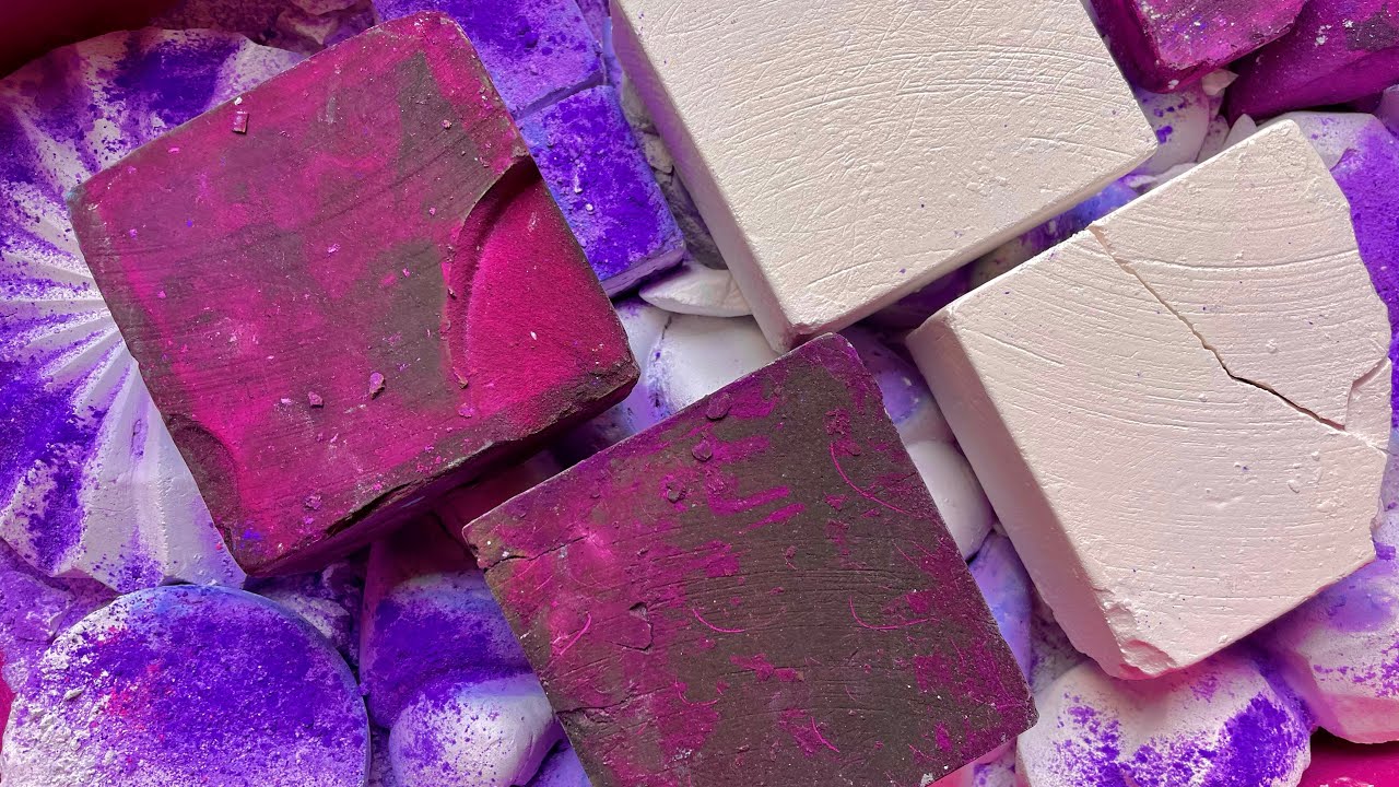 💜Birthday Celeb w/ @experimentbinduasmr 💜Purple Dyed & Fresh Gym Chalk💜 ...