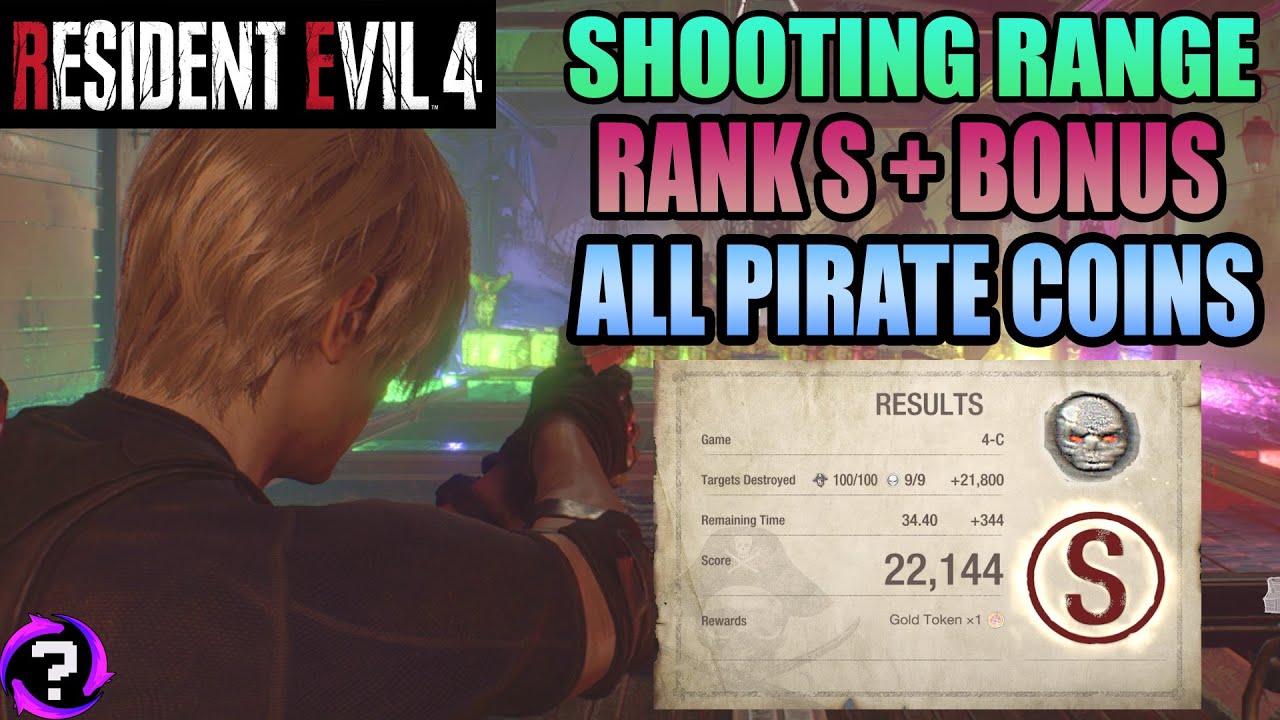 Resident Evil 4 Remake - Shooting Range All Coins - Real Deadeye Trophy ...
