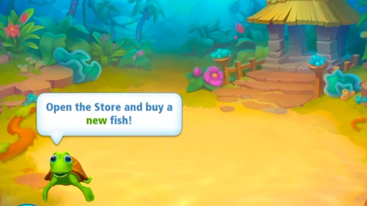 Fishdom Level 4 - 10 - YouTube