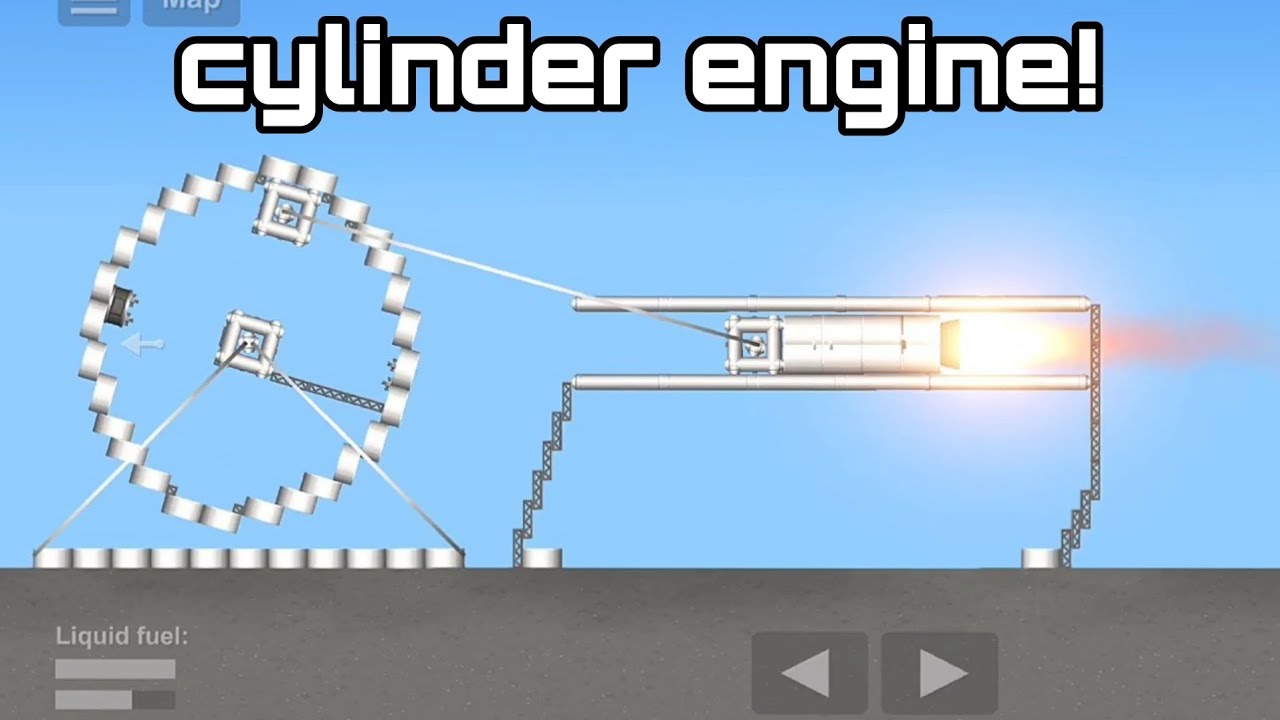 Cylinder engine in SFS!#spaceflightsimulator #engine - YouTube