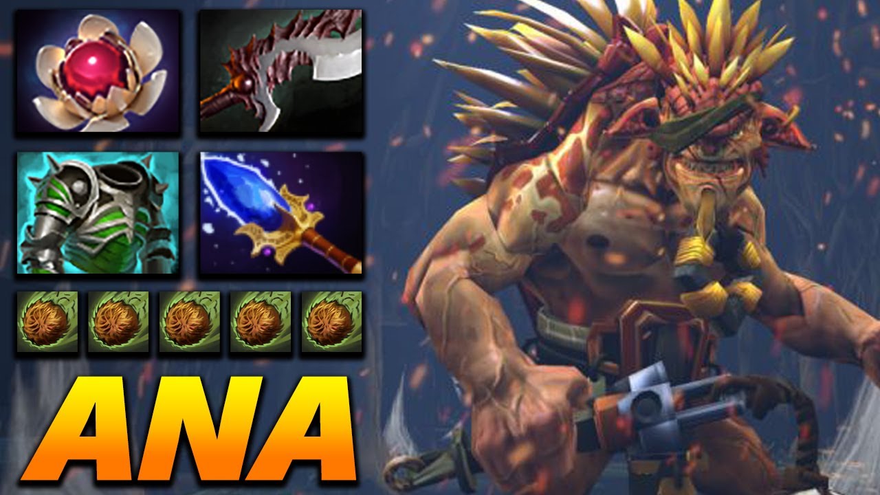 ANA BRISTLEBACK TANK - Dota 2 Pro Gameplay [Watch & Learn] - YouTube