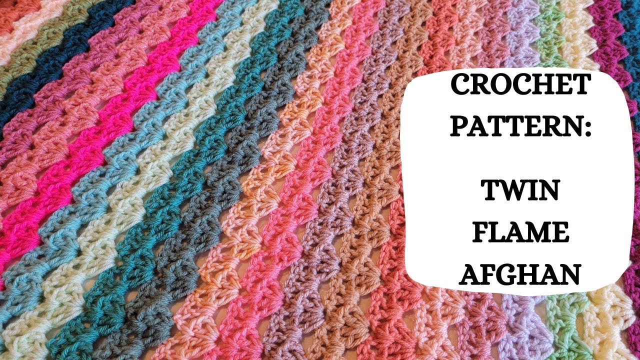 Crochet Pattern: Twin Flame Afghan | Tutorial, DIY, Beginner Crochet ...