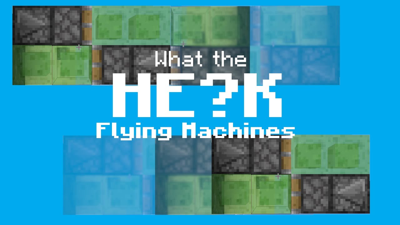 What the HECK Are Redstone Flying Machines? - YouTube