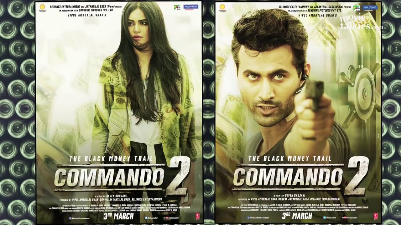 Commando 2 Movie FIRST Look Poster Vidyut Jammwal Adah Sharma Esha ...
